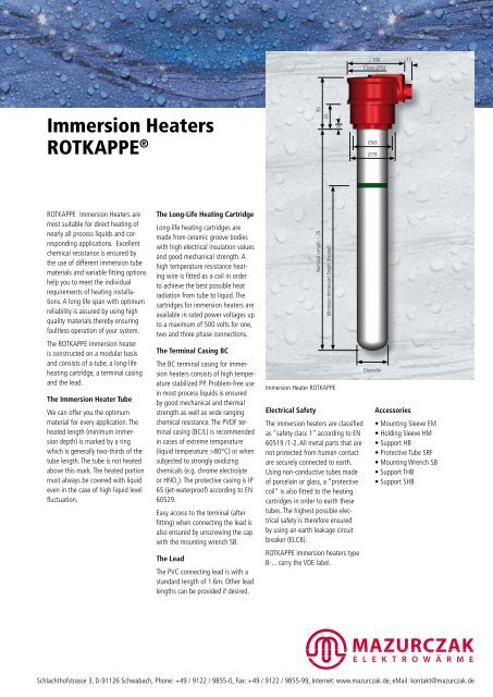 Immersion Heaters ROTKAPPE®