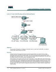Lab 4.3.2 Inter-VLAN Routing with the Internal Route Processor