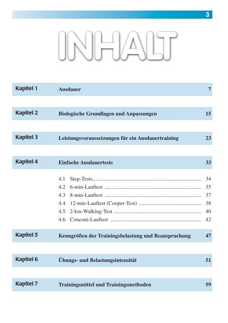 Kapitel 1 Kapitel 2 Kapitel 3 Kapitel 4 Kapitel 5 ... - sportfachbuch.de
