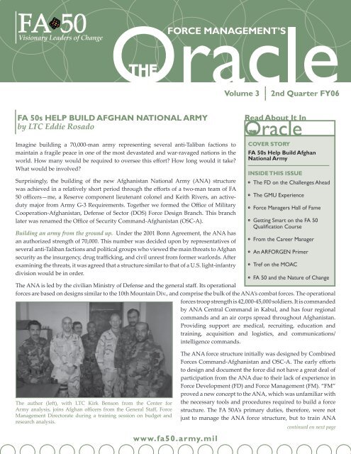 Oracle - Army FA50 Interim Website - U.S. Army