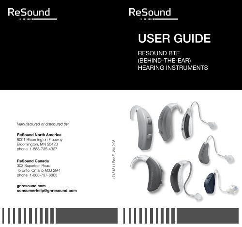 User Guide BTE - ReSound