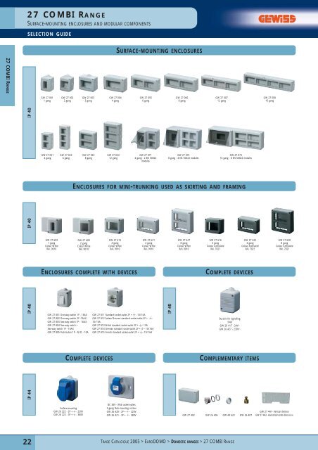 27 COMBI RANGE - Nobel Elektrik / www.nobelelektrik.az