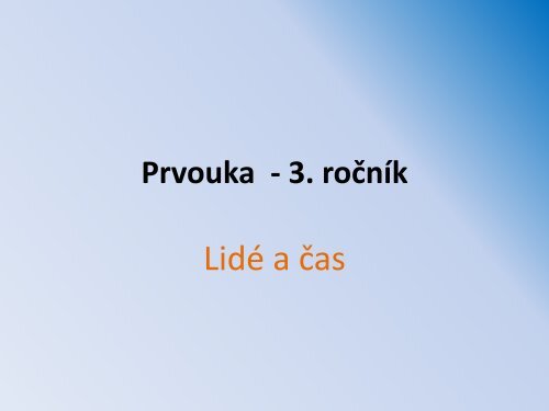 Přírodověda - 5. ročník