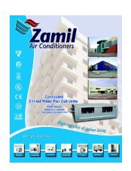 dimensions - Zamil Air Conditioners
