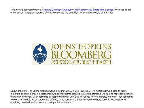 Lecture 4: Principles of Psychometrics: Reliability II - jhsph ocw