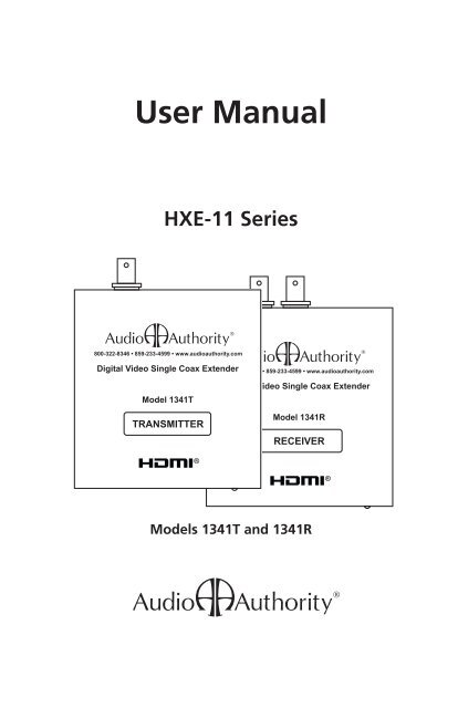 User Manual - Audio Authority