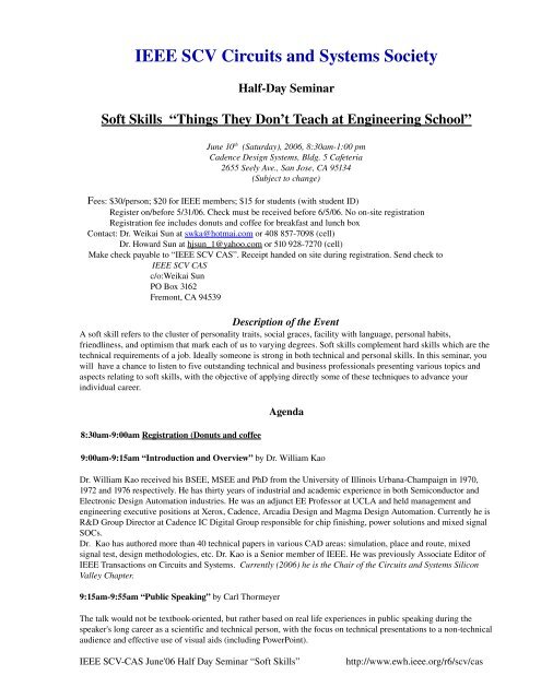 IEEE SCV Circuits and Systems Society