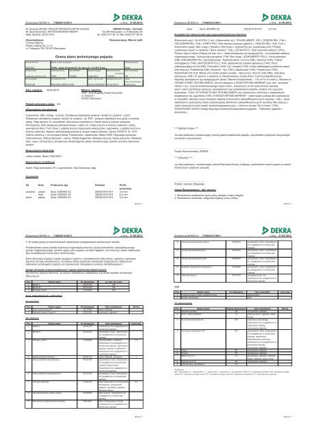 Ocena stanu technicznego pojazdu - Pekao Leasing