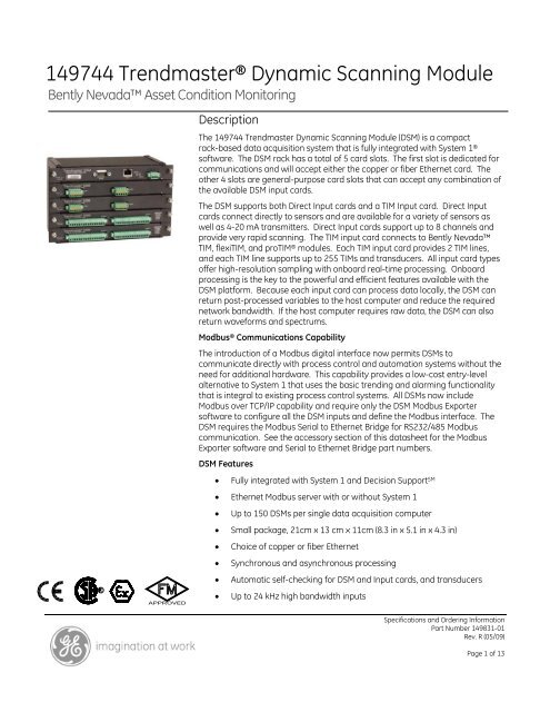 149744 Trendmaster® Dynamic Scanning Module - GE ...