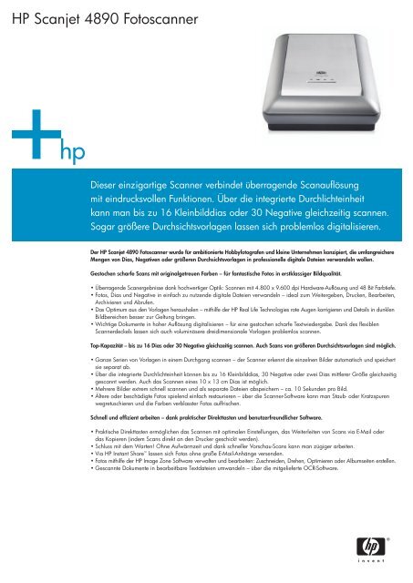 HP Scanjet 4890 Fotoscanner