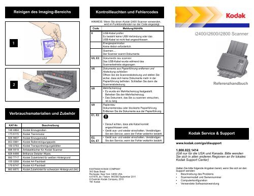 i2400/i2600/i2800 Scanner - Kodak