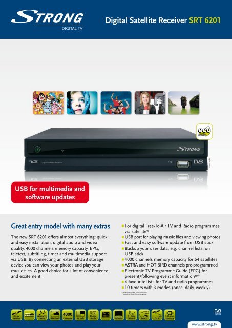 Digital Satellite Receiver SRT 6201 - STRONG Digital TV
