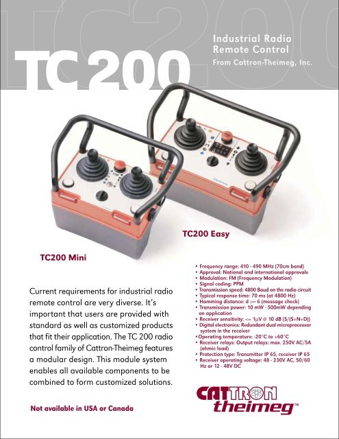 Industrial Radio Remote Control - Laird Technologies