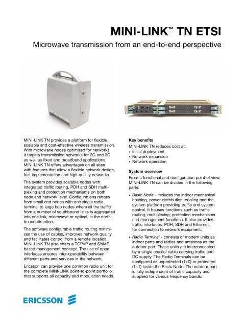 MINI-LINK™ TN ETSI