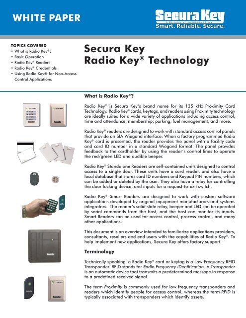 Secura Key Radio Key® Technology