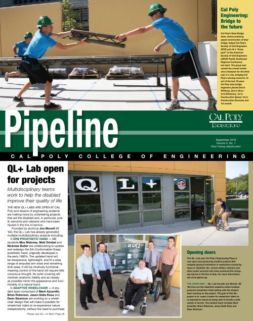 QL+ Lab open for projects - Cal Poly College of Engineering