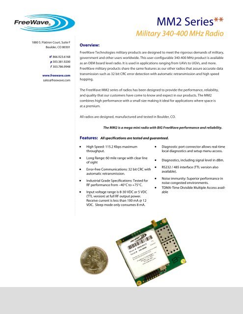 View / Download - FreeWave