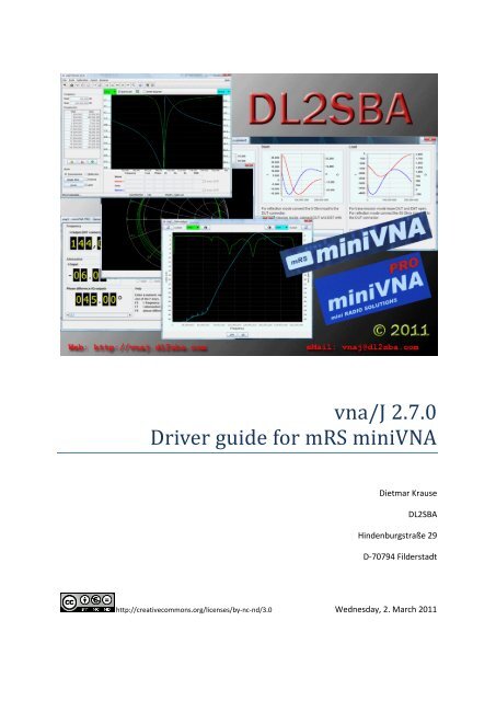 vna/J 2.7.0 Driver guide for mRS miniVNA - mRS mini Radio Solutions