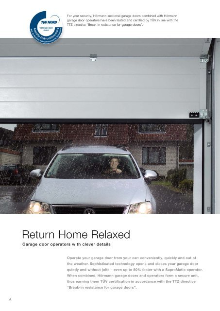 6 For your security, Hör