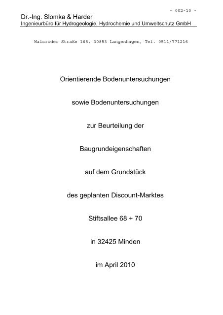 Dr.-Ing. SLOMKA & HARDER GmbH