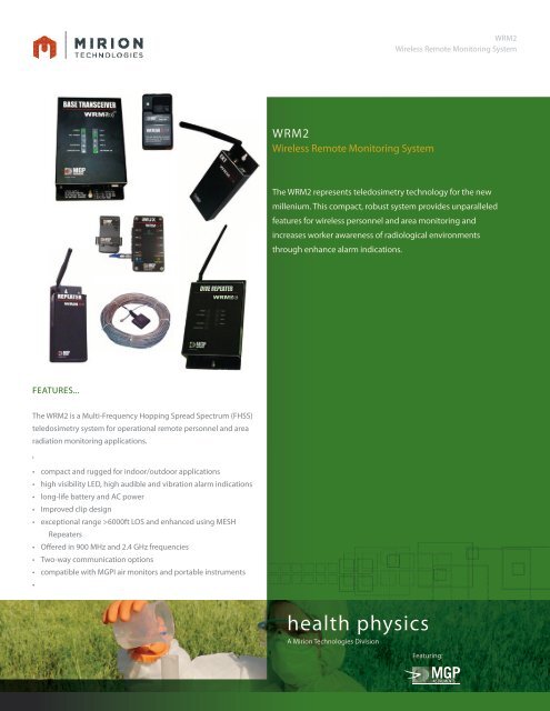 Download WRM2 Datasheet - Mirion Technologies