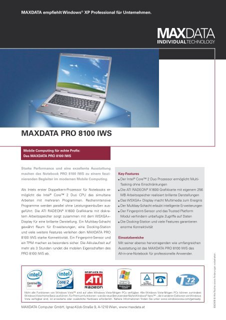 MAXDATA PRO 8100 IWS