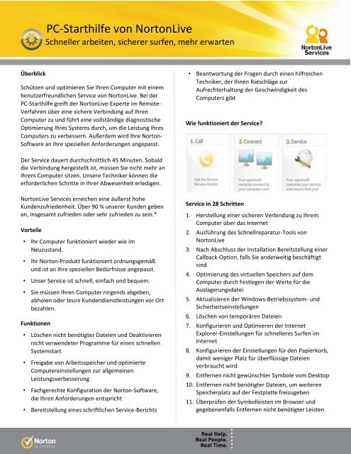 PC-Starthilfe von NortonLive