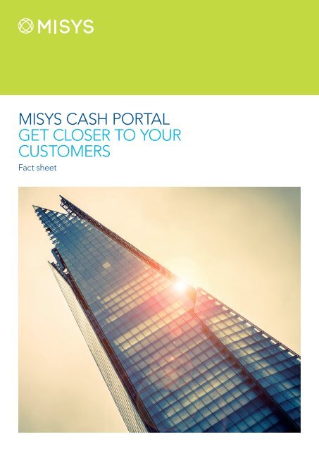 CASH PORTAL Factsheet - Misys