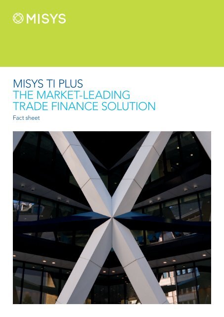 TI PLUS Factsheet - Misys