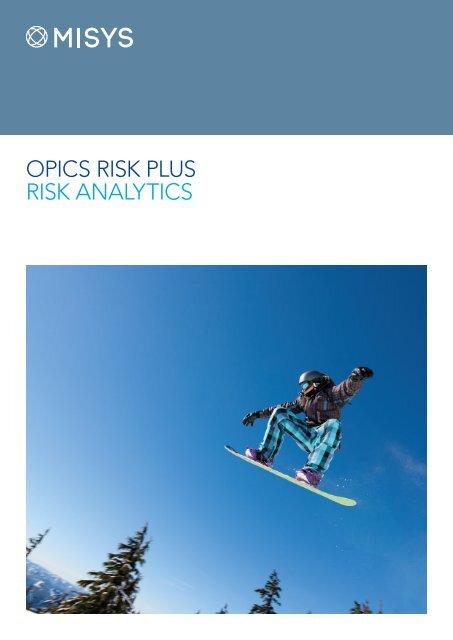 OPICS RISK PLUS RISK ANALYTICS - Misys