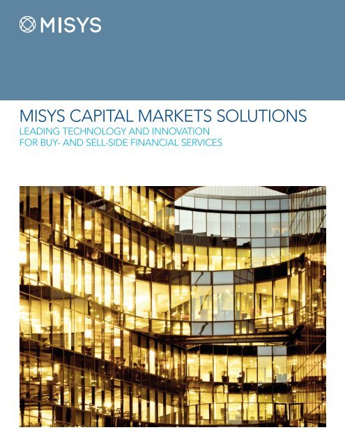 MISYS CAPITAL MARKETS SOLUTIONS
