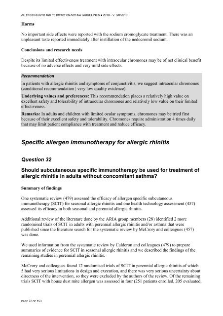 ALLERGIC RHINITIS AND ITS