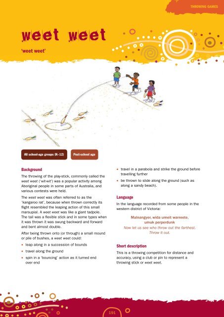 weet weet ‘weet weet’