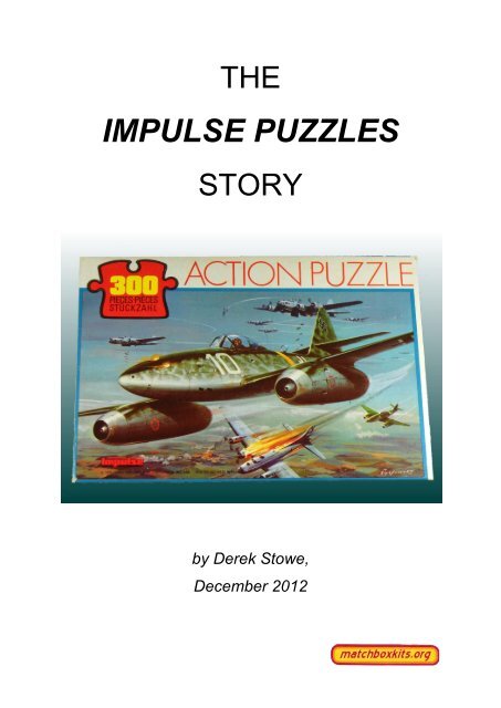 The Impulse Puzzles story - Matchbox kits