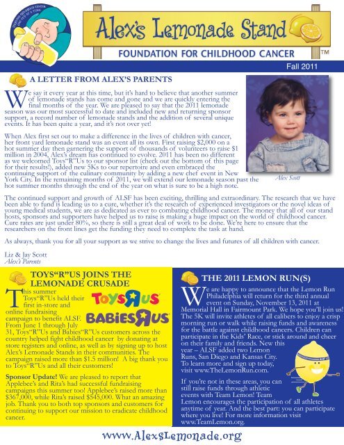 toys“r” - Alex's Lemonade Stand