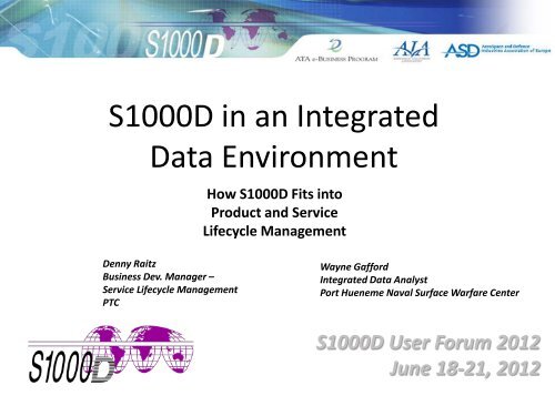S1000D in an Integrated Data Environment