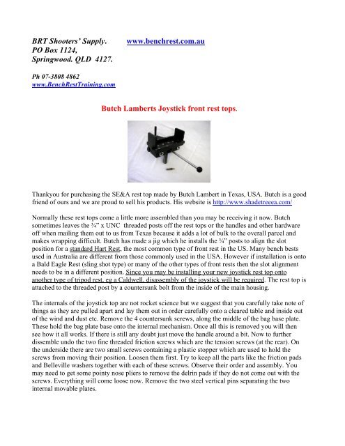 Annie and Stuart Elliott - BRT Shooters Supply