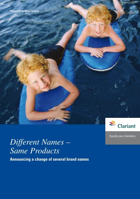 Different Names -; Same Products