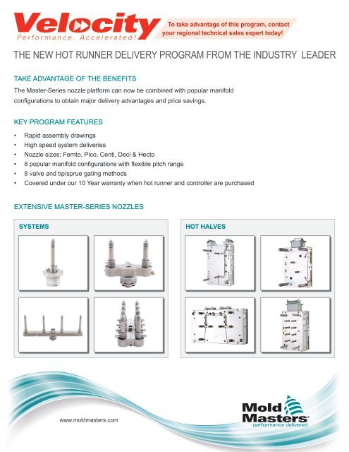 THE NEW HOT RUNNER DELIVERY PROGRAM ... - Mold-Masters