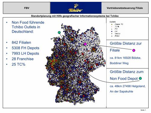 Non Food führende Tchibo Outlets in Deutschland: • 842 Filialen ...