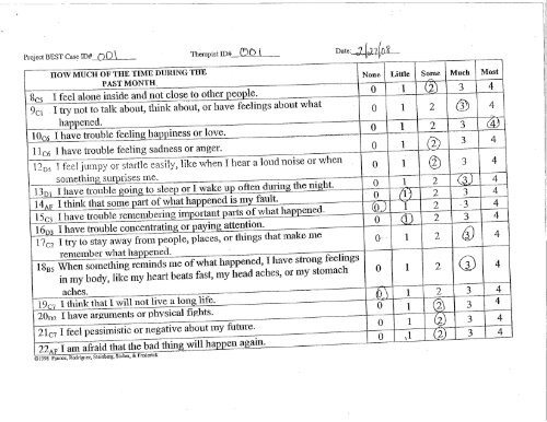 UCLA PTSD Index - Colorado.gov