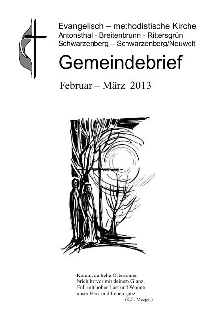 Gemeindebrief - Evangelisch - methodistische Kirche Schwarzenberg