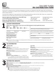 TIAA-CREF FUNDS IRA ASSET TRANSFER FORM