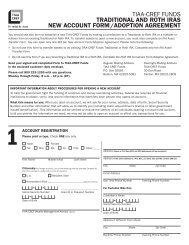 TIAA-CREF FUNDS ROTH IRA CONVERSION FORM/ ADOPTION ...