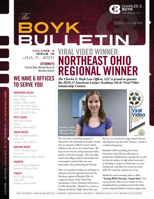 northeast ohio regional winner - Charles Boyk Law Offices, LLC