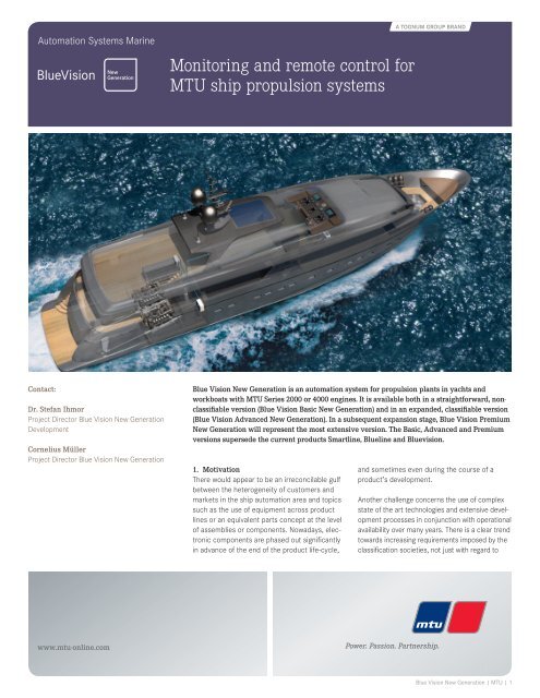 Blue Vision New Generation - MTU