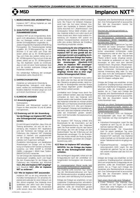 Implanon NXT® - MSD