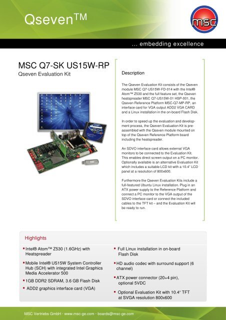Data Sheet - MSC Vertriebs GmbH