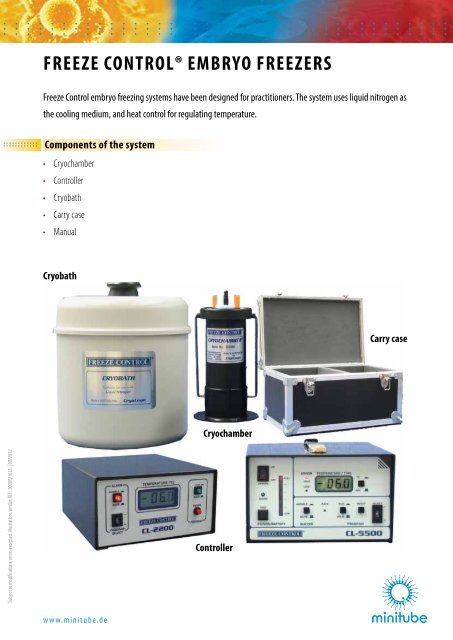 FREEZE CONTROL® EMBRYO FREEZERS