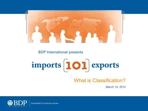 What is Classification? - BDP International